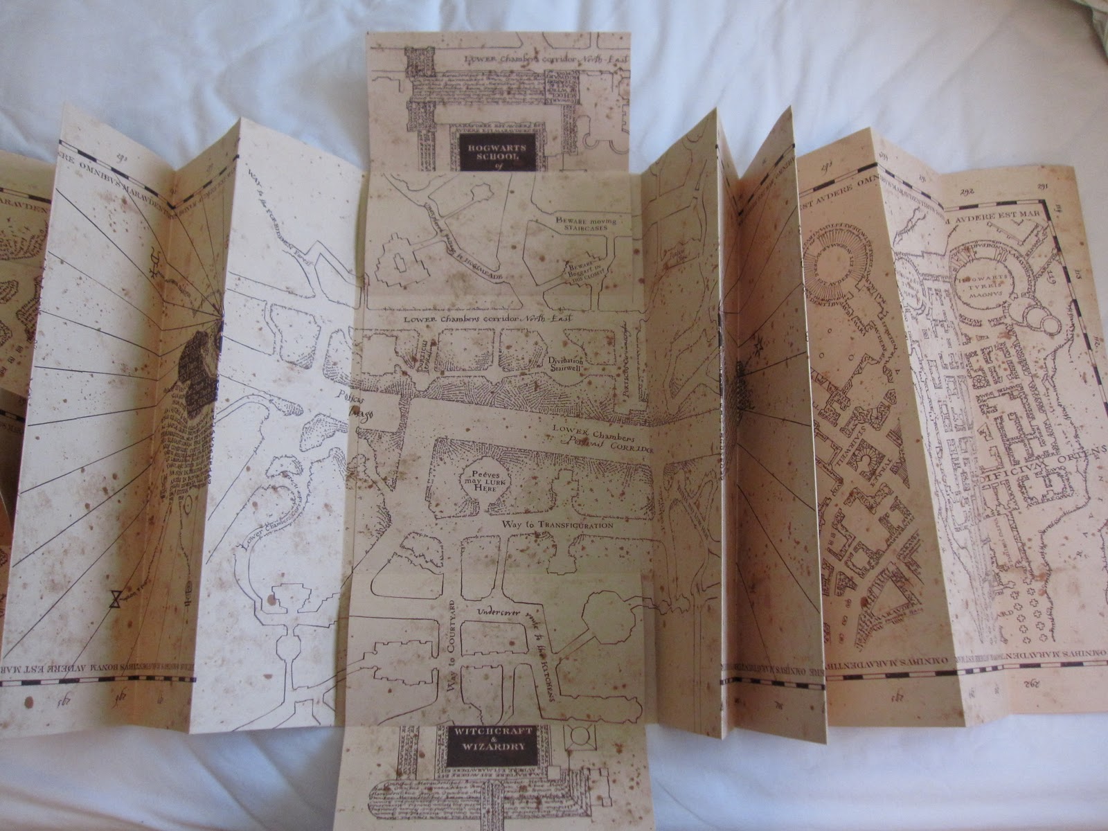 La Ciudad de las Bestias: ¡¡El Mapa del Merodeador!! Marauder´s map!!