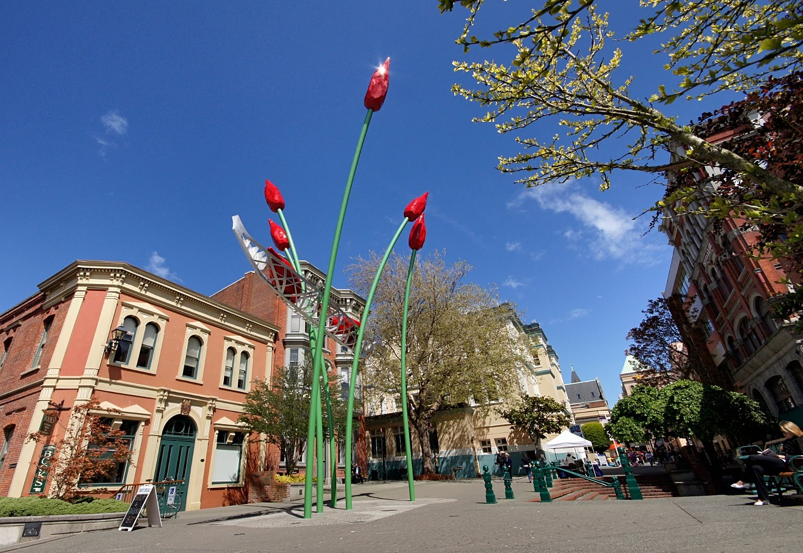 Victoria Daily Photo: The Commerce Canoe - Public Art in Bastion Square