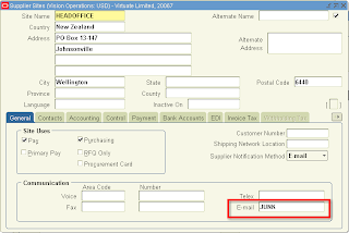 In Depth Apps - Oracle eBusiness Suite - Gareth Roberts: Email Address validation by Forms ...