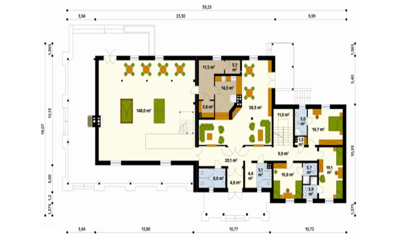 CASE SI PENSIUNI ACUM SI IN RATE SI LEASING: PENSIUNE MODEL 4