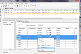 SQL Tools: Multiple result sets – SSMS versus xSQL's Script Executor