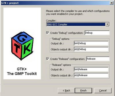 Pontas da Madrugada: Code::Blocks + Glade/GTK + Windows XP