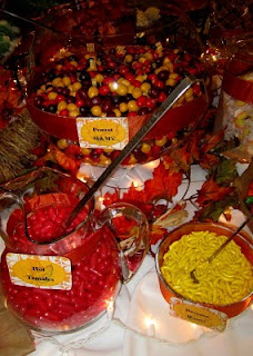 Leafy Tree Tops: Fall / Autumn Themed Candy Buffet