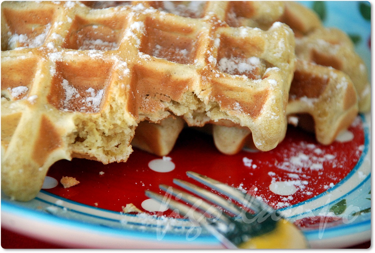 figo lampo: Waffles de canela e baunilha e uma mão-cheia de boas ...