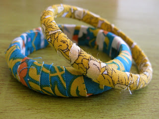 H is for Handmade: Fabric Covered Bangles