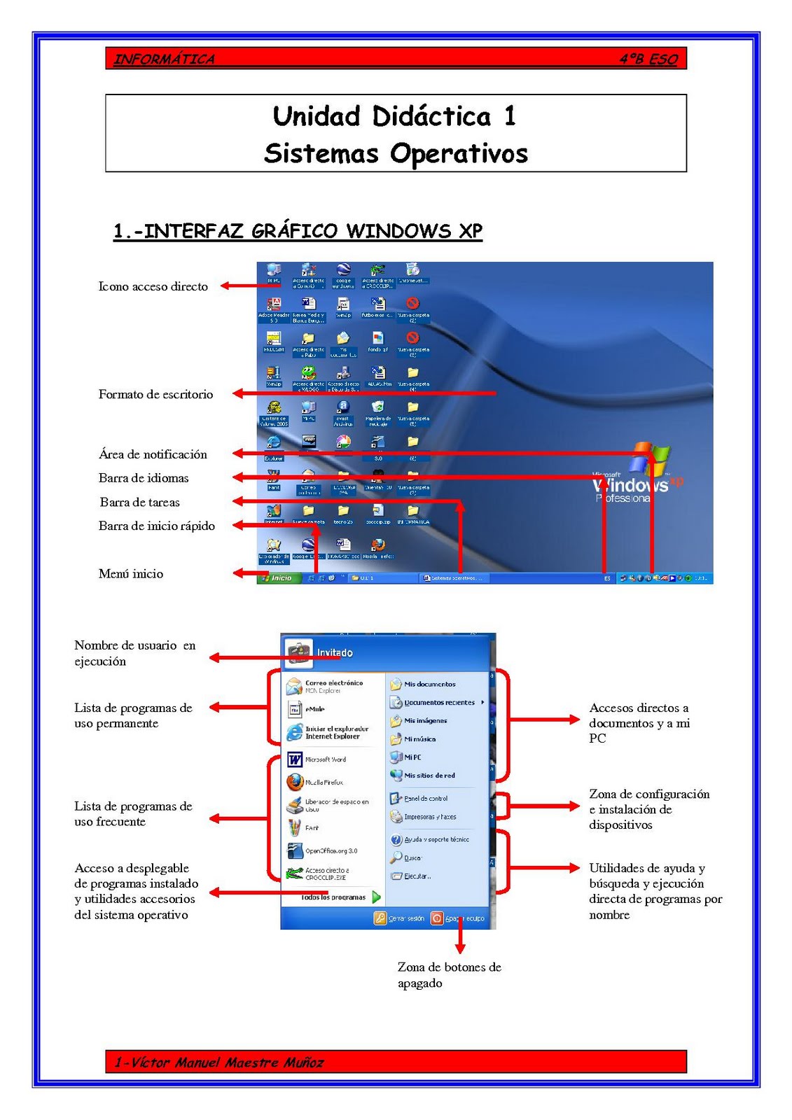 VÍCTOR MANUEL MAESTRE MUÑOZ: INTERFAZ GRÁFICA DE WINDOWS XP