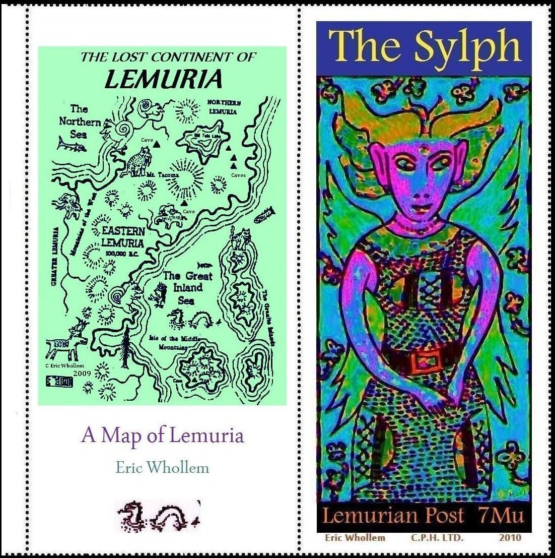 Art Blog/Eric Whollem: A FAUX POSTAGE STAMP FROM LEMURIA/ 'The Sylph ...