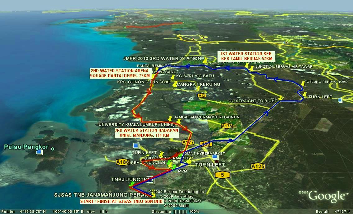 JMFR 2010 CYCLING BLOG: JMFR10 GOOGLE ROUTE MAPS..