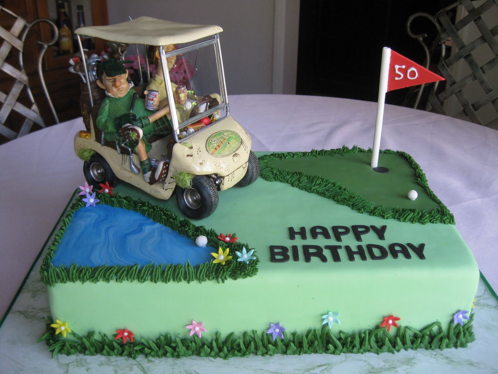 Sugar Chef: GOLF THEME BIRTHDAY CAKE