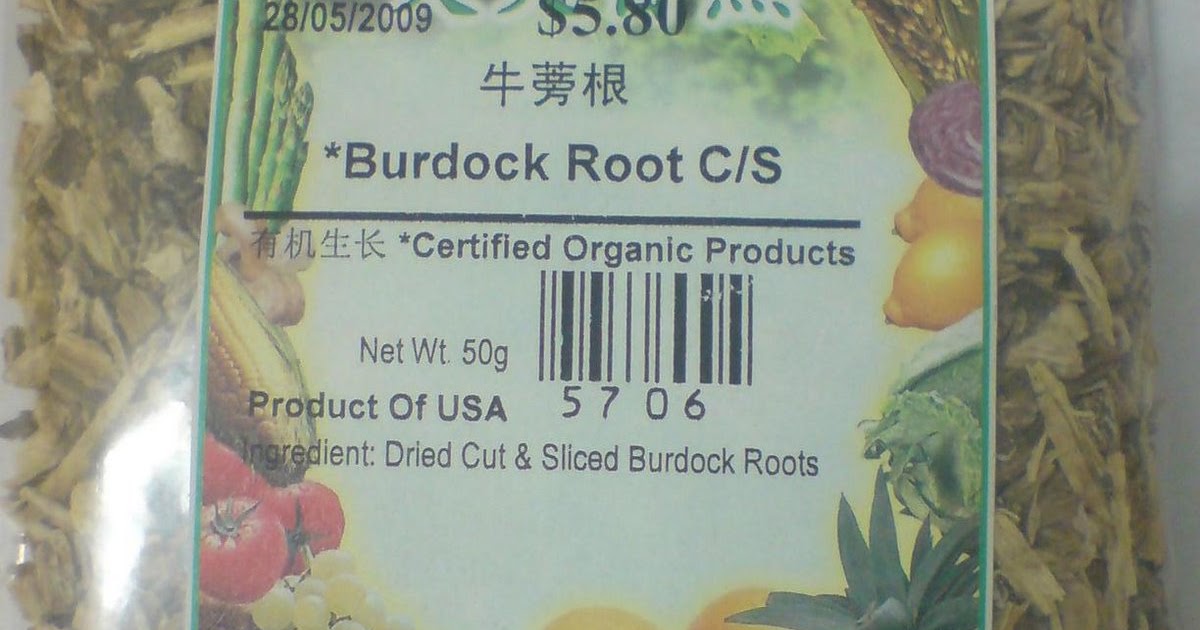 Natural PawPals: Organic dried Burdock Root