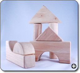 Melissa and Doug Blocks: Melissa and Doug 60-Piece Standard Unit Blocks