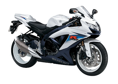 New Suzuki White GSX-R 600CC Cool Sport