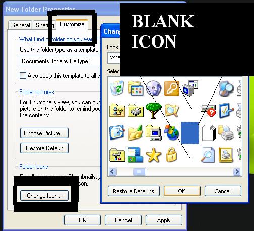 _: TRICKS -6-CREATE INVISIBLE ICON