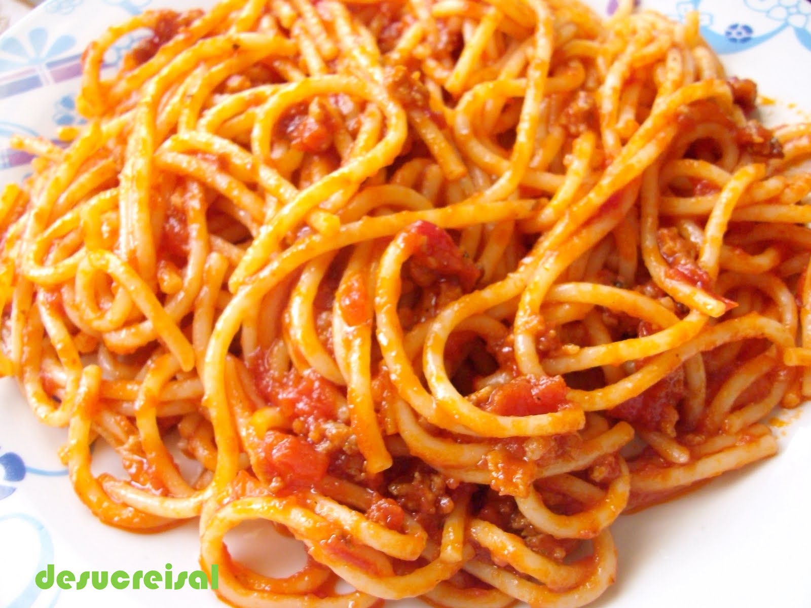 de sucre i sal: espaguetis a la boloñesa