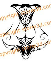 Maori inspired Mermaid tatoo - Tribal tattoo flash designs
