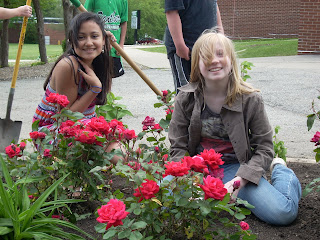 Greendale In Bloom: Greendale Middle School Creates New Entry Garden