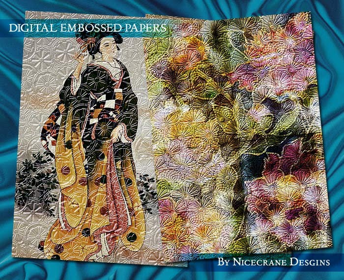 Nicecrane Designs: Digital ATC Embossed Overlays