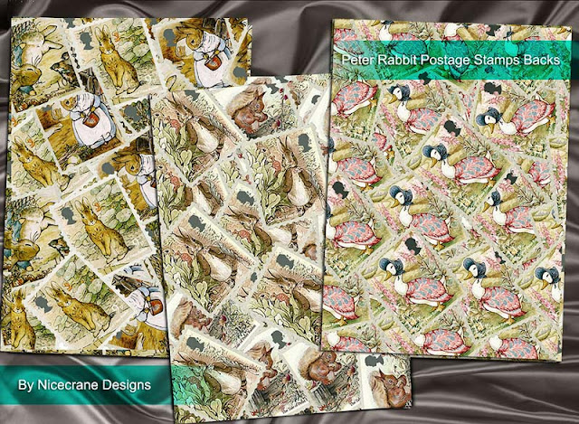 Nicecrane Designs: Peter Rabbit Postage Stamps