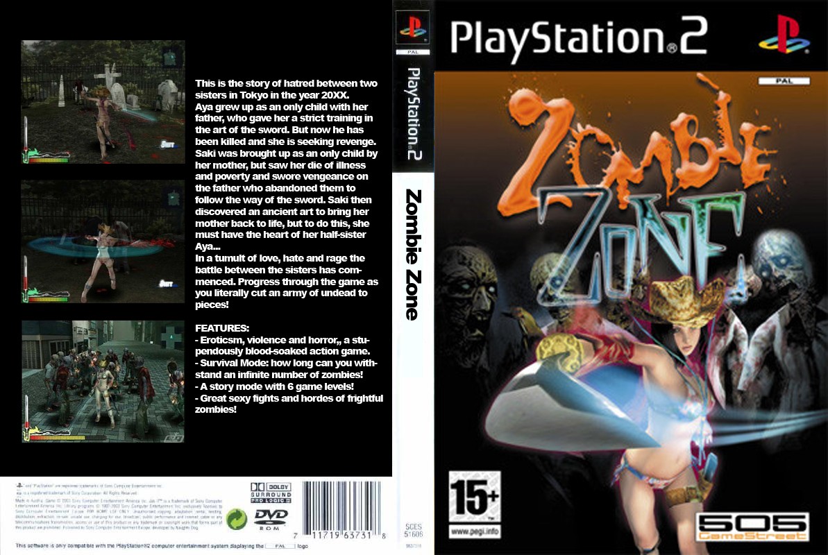 CAPAS PARA PLAYSTATION 2: Zombie Zone