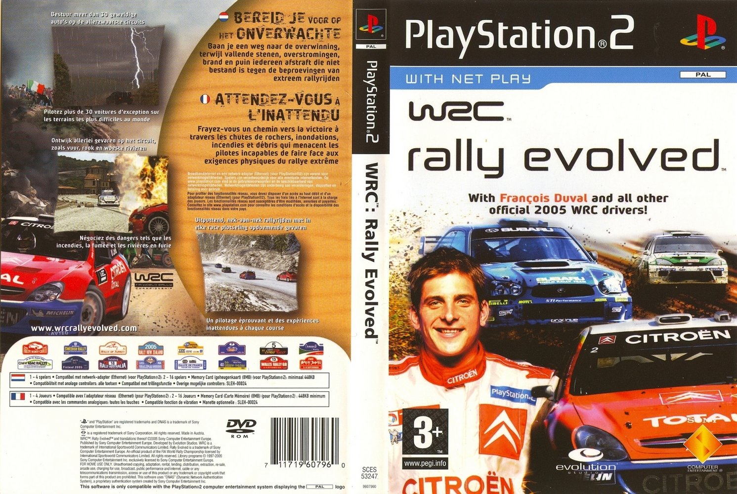 CAPAS PARA PLAYSTATION 2: Wold Rally Championship - Rally Evolved