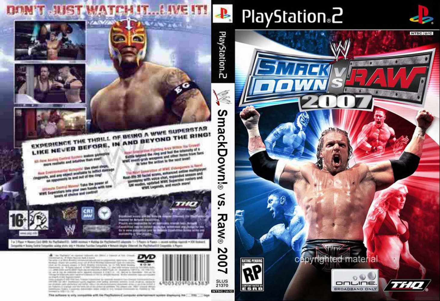 CAPAS PARA PLAYSTATION 2: Wwe - Smackdown Vs Raw 2007