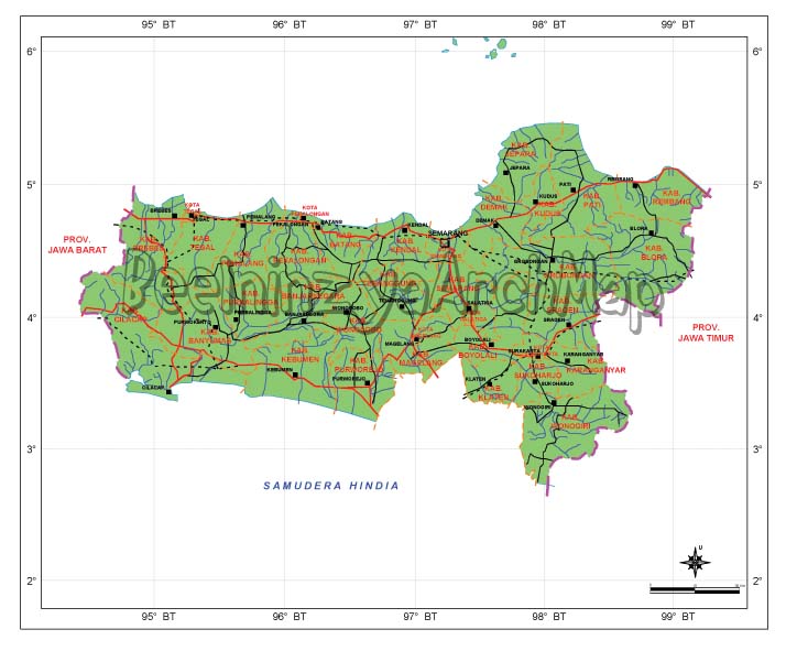 BeelninzyaArchMap: Peta Batas Administrasi Provinsi di P. Jawa