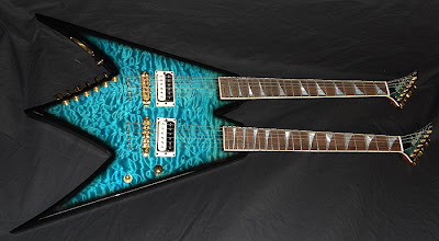 GUITARASYLUM: JACKSON CUSTOM SHOP DOUBLENECK KING V @ GUITAR ASYLUM