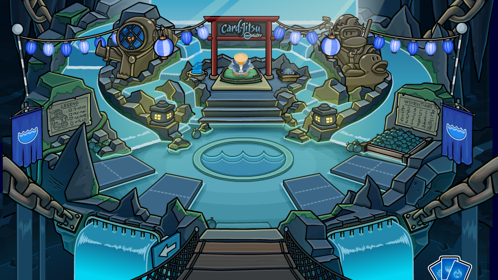 Club Penguin Info: Card - Jitsu Water here!