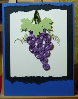 Let's create: Quilling grapes card