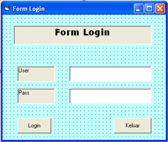 Tutorial Ilmu Komputer: Membuat Form Login dengan VB