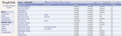 PeopleSoft Answers for your Questions: PeopleSoft Compare Reports