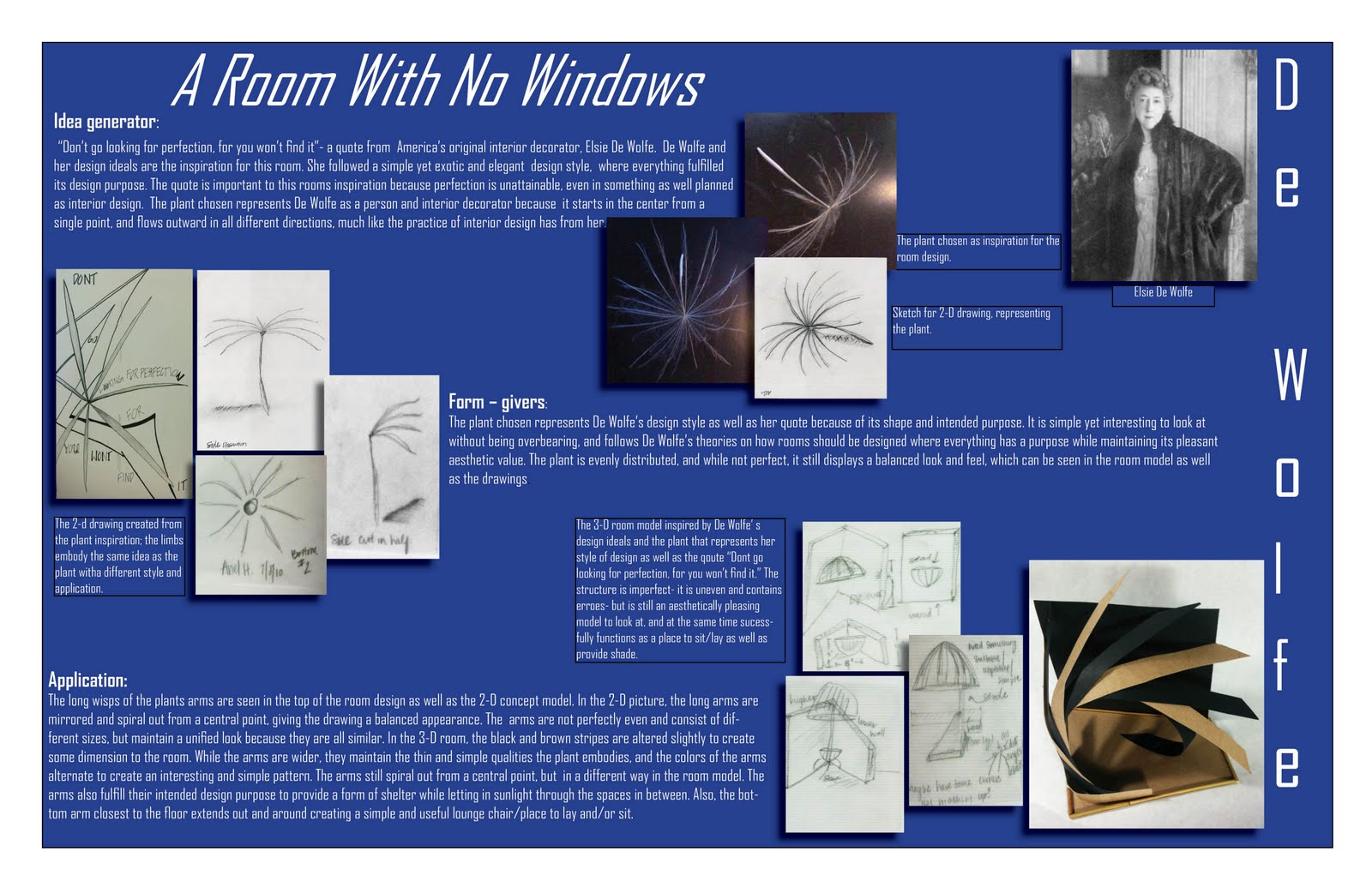 Ariel's Interior Design Portfolio: Process Poster