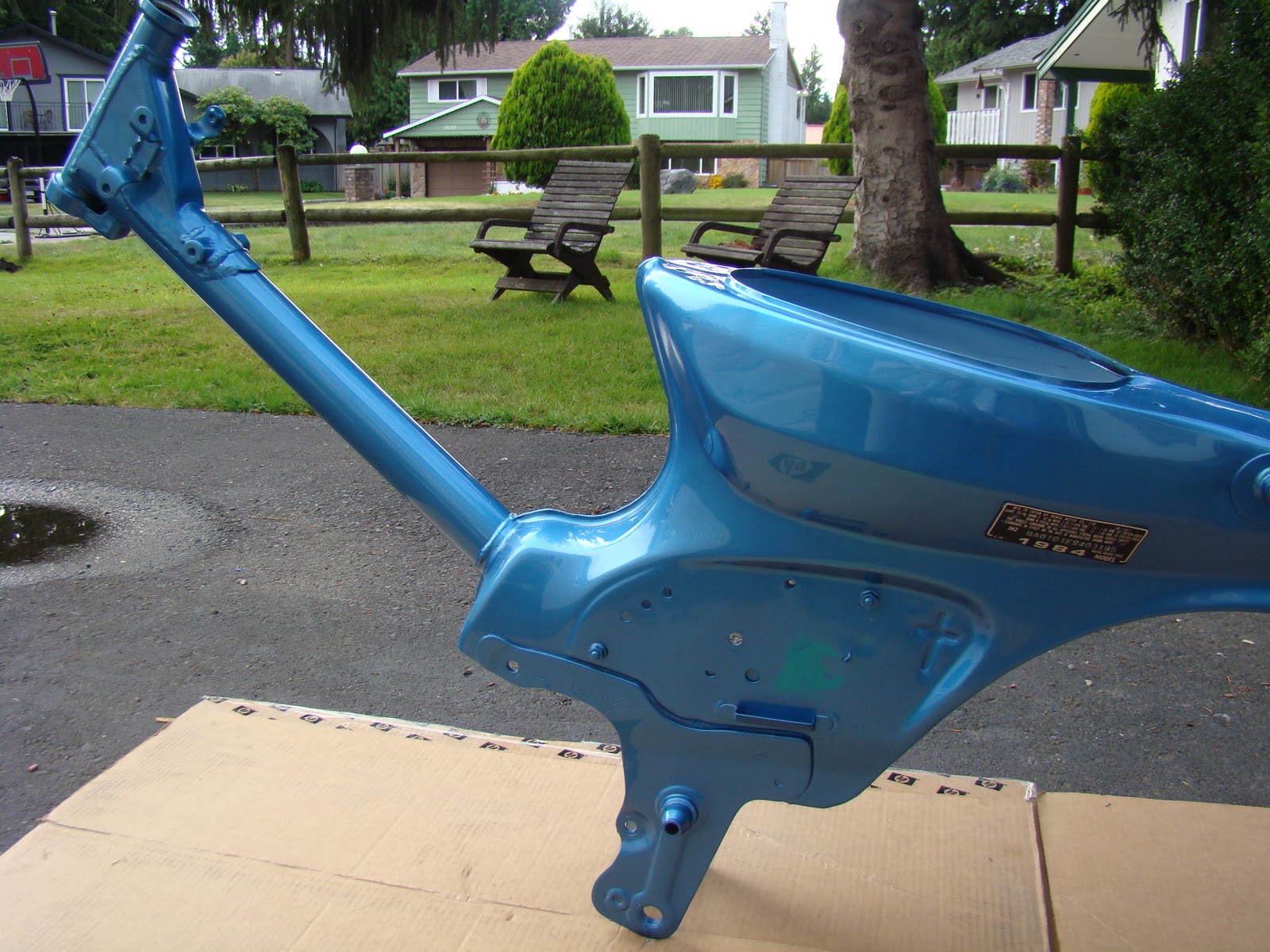 The World of JEK: 1984 Honda C70 Frame.