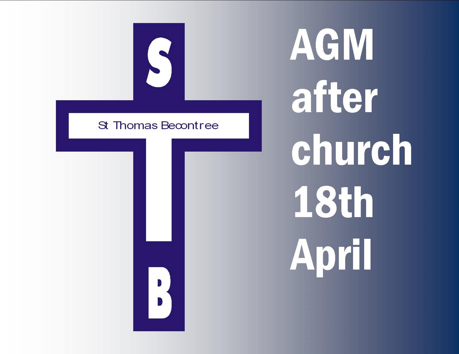 Church AGM 18th April