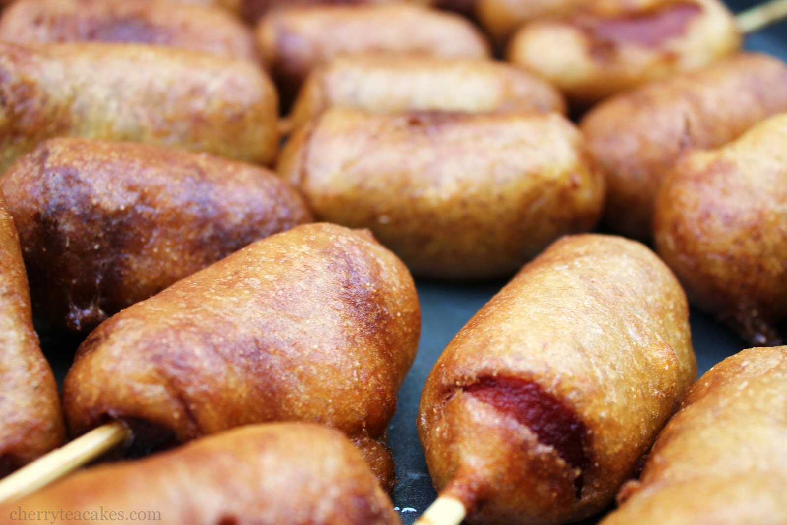 Cherry Tea Cakes: Cream Soda Battered Corn Dogs