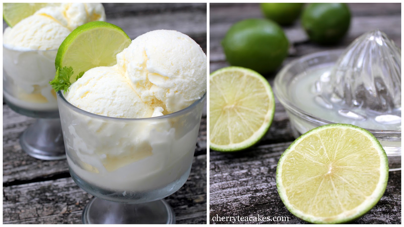 Cherry Tea Cakes: Cilantro Lime Ice Cream
