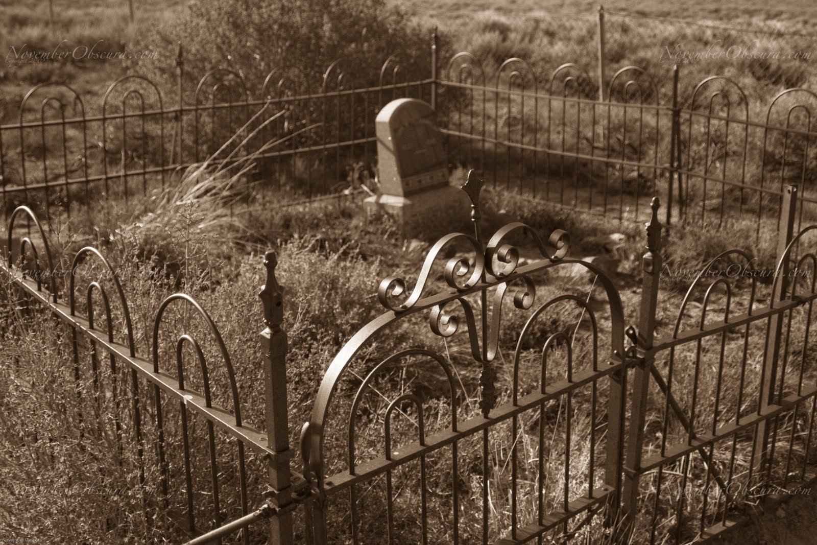 November Obscura: Miners Union Cemetery- Bodie