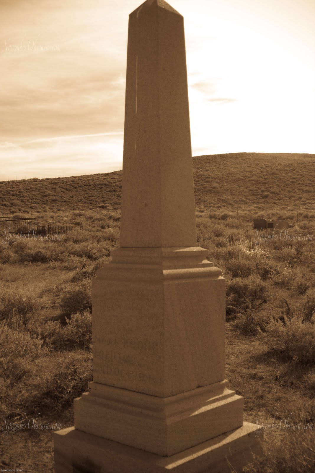 November Obscura: Miners Union Cemetery- Bodie