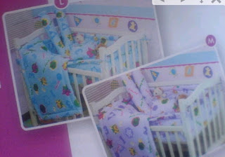 sarisariitems: Barney Icon Pattern Crib Set