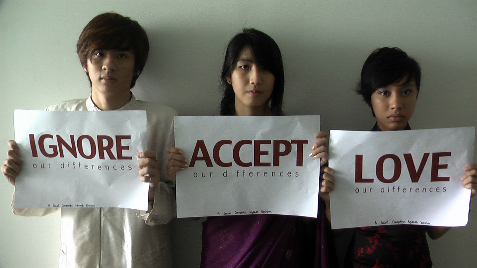 thisisnicolette: IGNORE. ACCEPT. LOVE. our differences