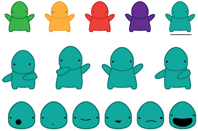 Design Practise: character colour schemes and expression, crowd and ...