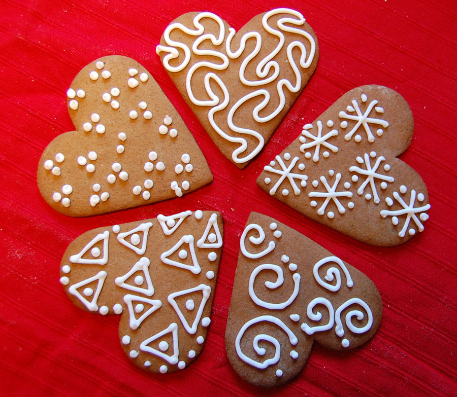 Gravid mor: Pepperkake glasur