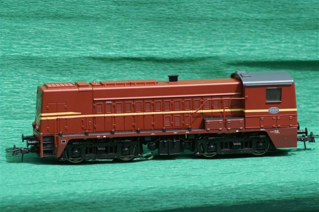 Frank103 lokomotievenpark: Roco 69926: de bruine NS 2200 net nummer 2201