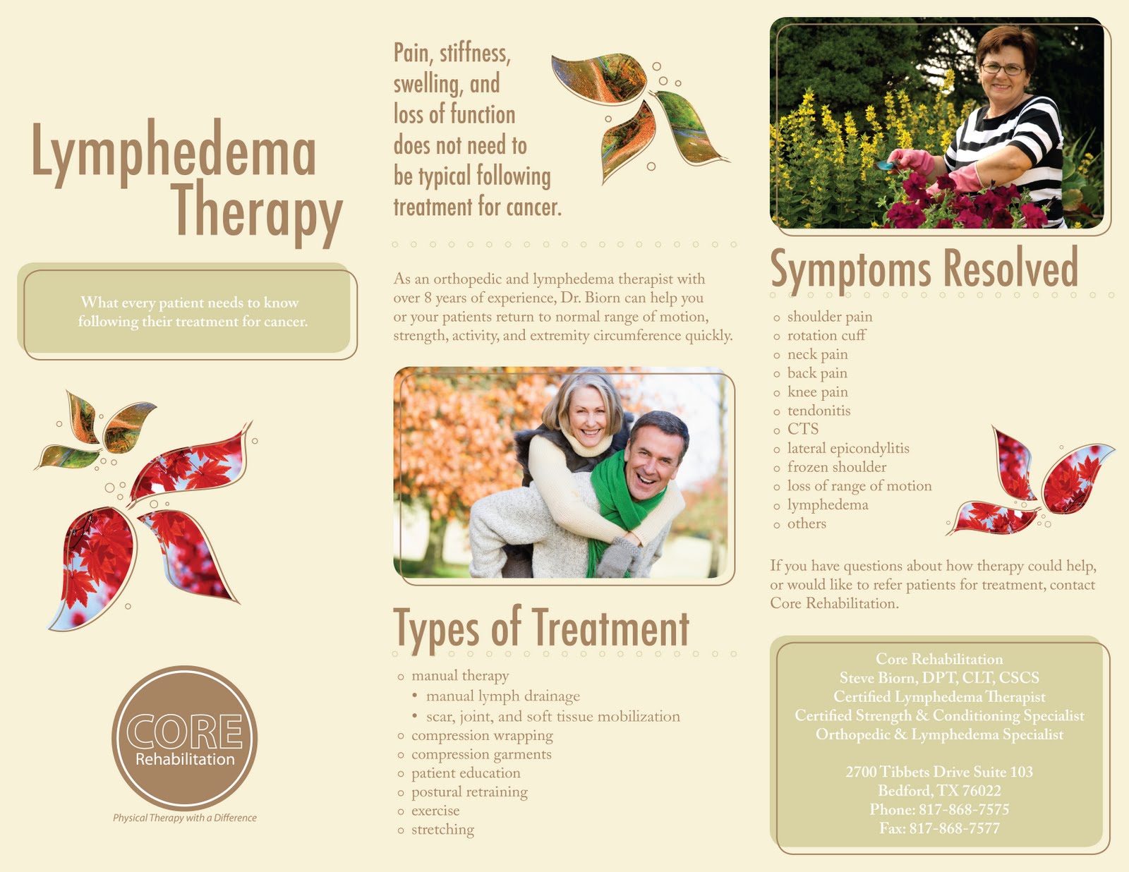 the design loft: Core Rehab Brochures