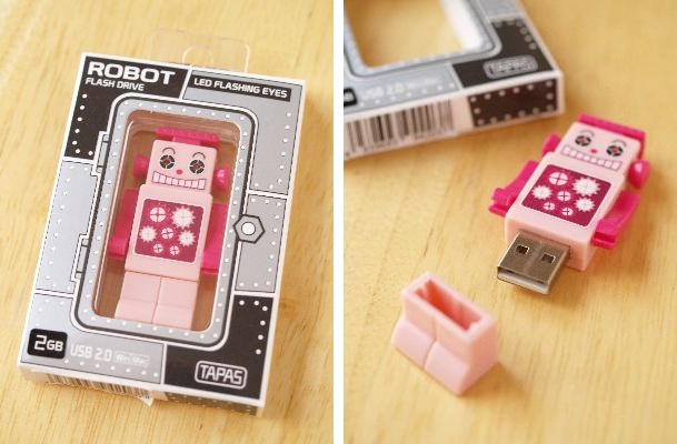 ROBOT FLASH DRIVE | Create Eat Happy :) Easy Kawaii Japanese Home Cooking