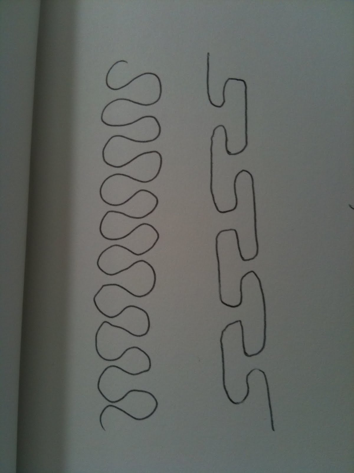 A Few Scraps: Free Motion Quilting Designs: Wiggles