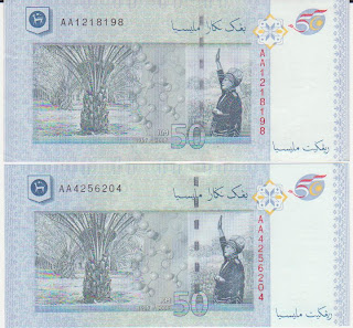 DUIT LAMA & BARANG ANTIK: Duit Malaysia RM50.00 keluaran khas kemerdekaan.