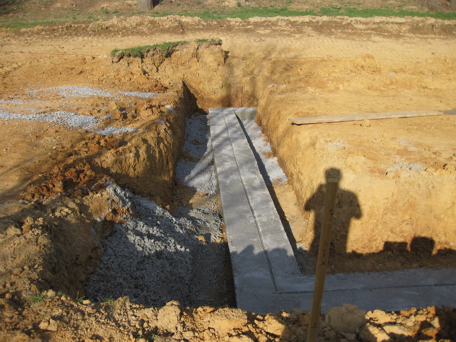 The Beaumont Barn: Pouring the footers