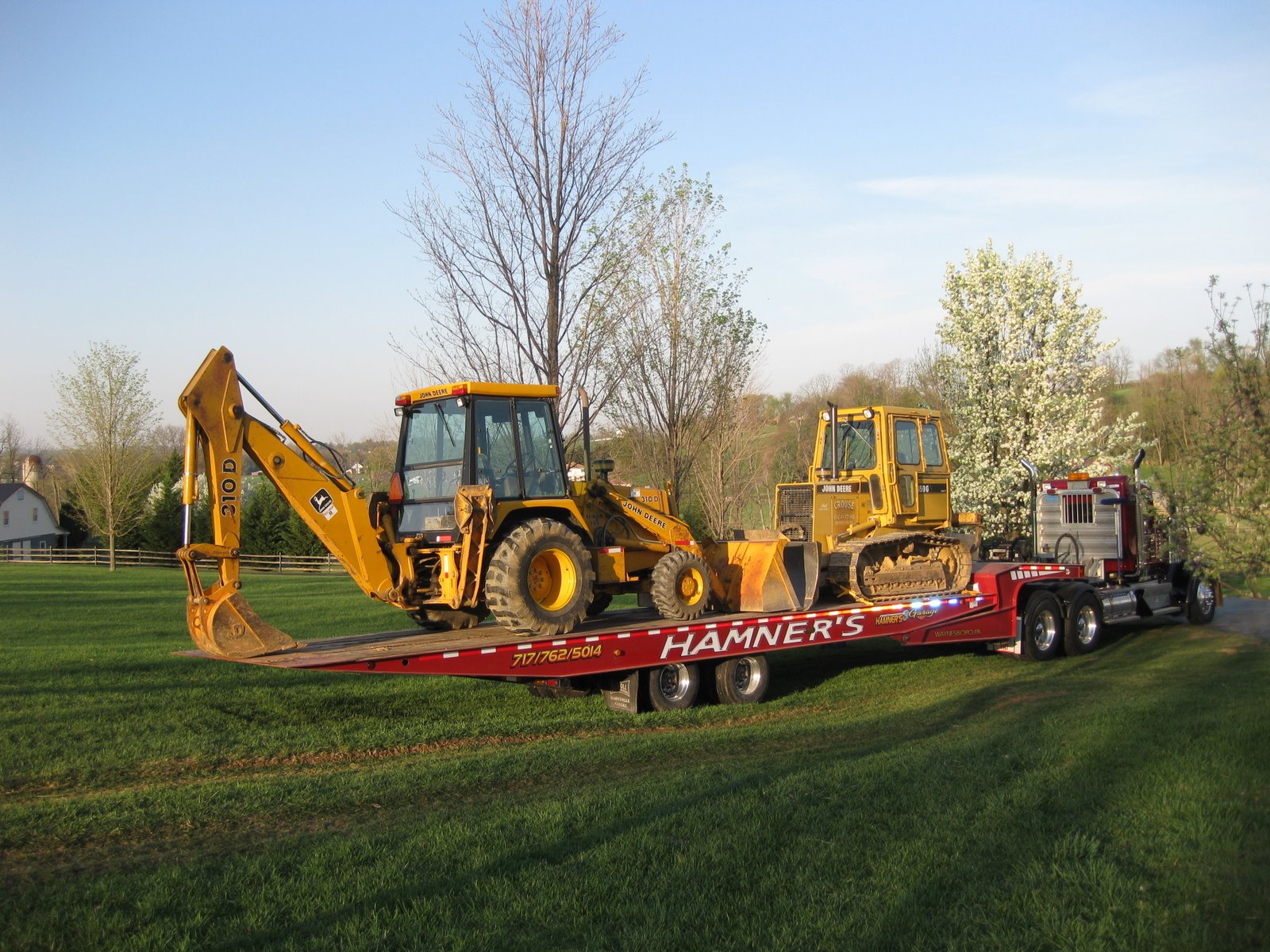 The Beaumont Barn: Loading the heavy equipment