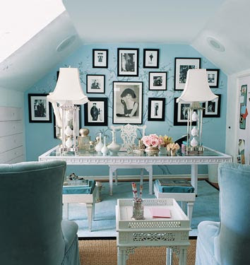 The Sunny Sunflower House: turquoise office
